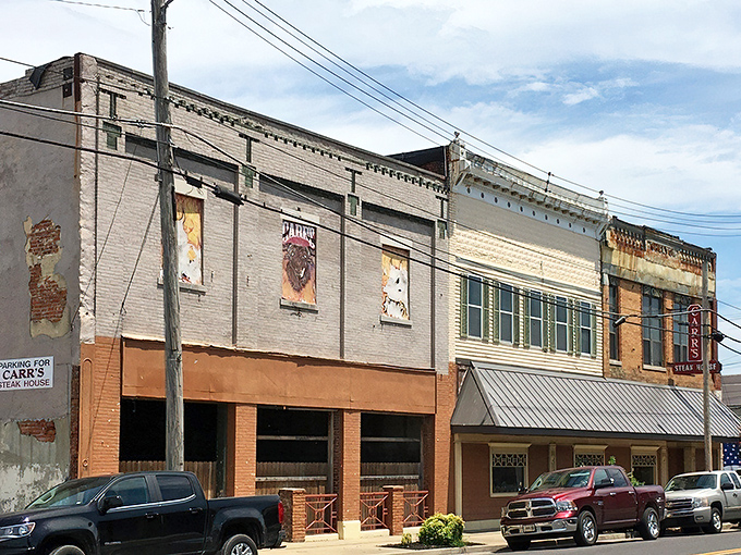 Main Street Mayfield doesn't need Hollywood set designers &ndash; its authentic charm comes from decades of real community life, not marketing plans.