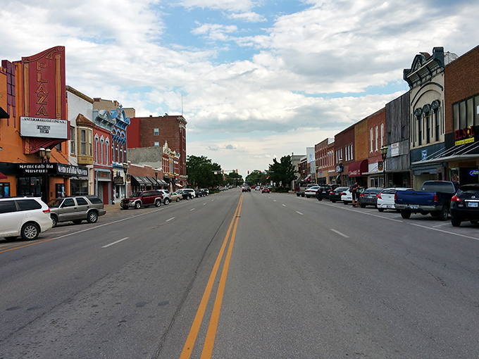 Main Street's perspective draws you in like a Norman Rockwell painting come to life, where every storefront holds potential for becoming "your place" in town.