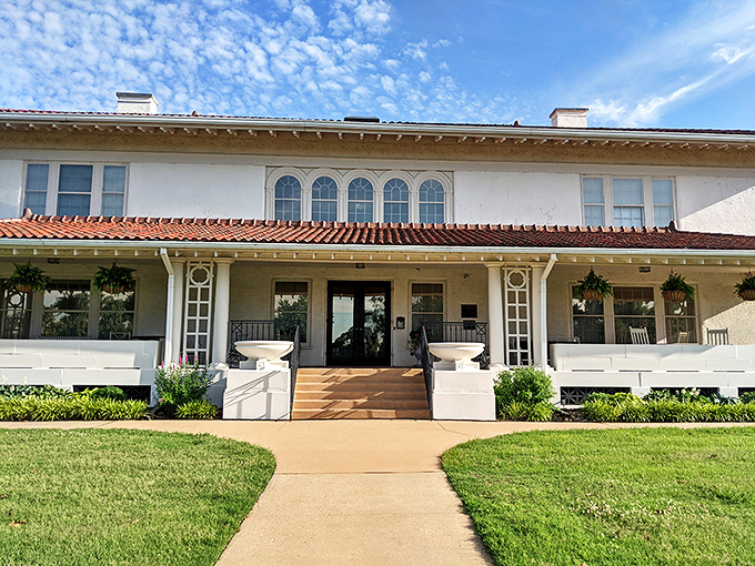 The Marland Grand Home's Mediterranean elegance proves that even modest towns can harbor architectural treasures worth discovering.