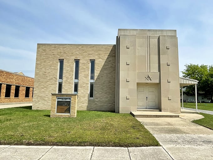 The Masonic Temple stands as an architectural reminder that even small towns once invested in buildings meant to inspire and endure.