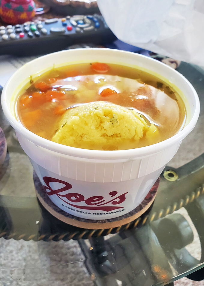A matzo ball floating like the moon in a flavorful universe. This soup doesn't just warm your body&mdash;it hugs your soul.