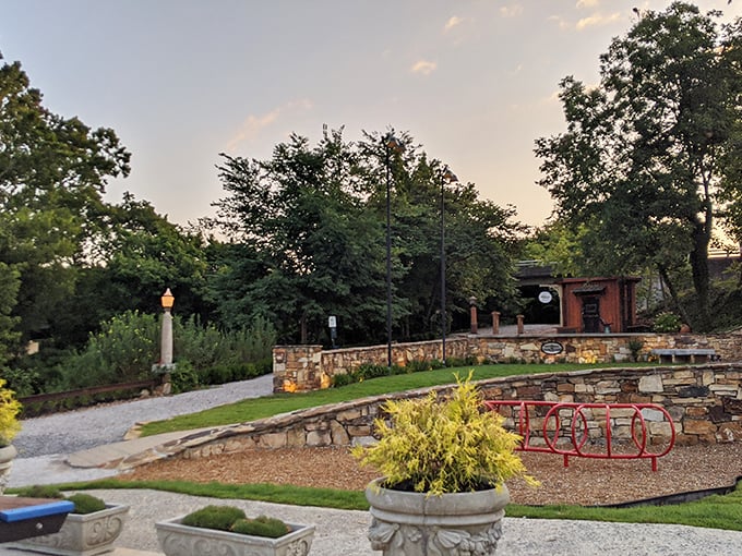 Maxfield Park delivers serenity without requiring a meditation app subscription. Stone walls and thoughtful landscaping create a pocket of peace that costs nothing but time.