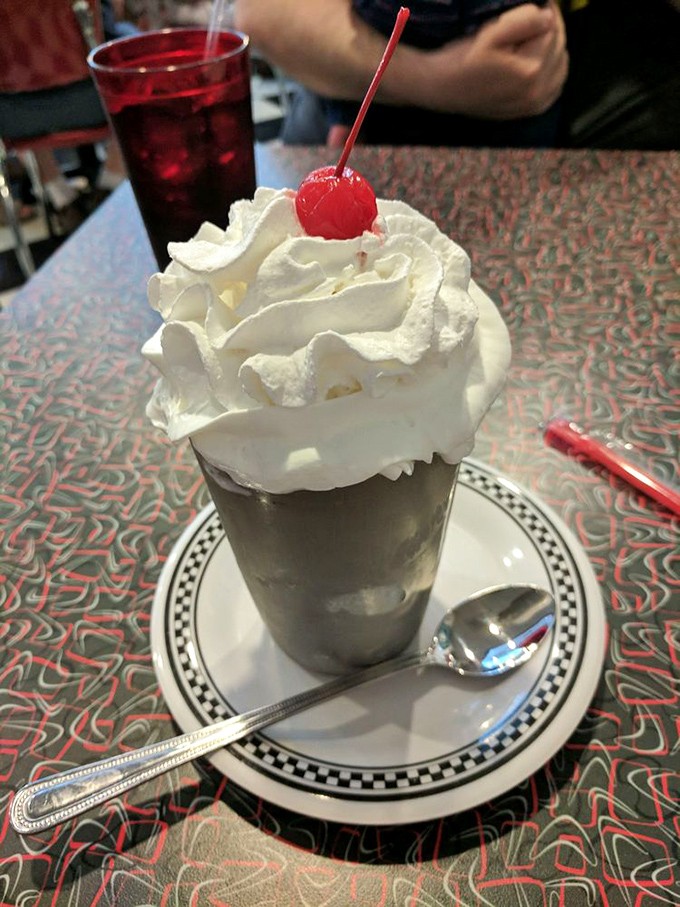Whipped cream mountain with a cherry on top&mdash;this milkshake doesn't just bring boys to the yard, it brings everyone to Lancaster.
