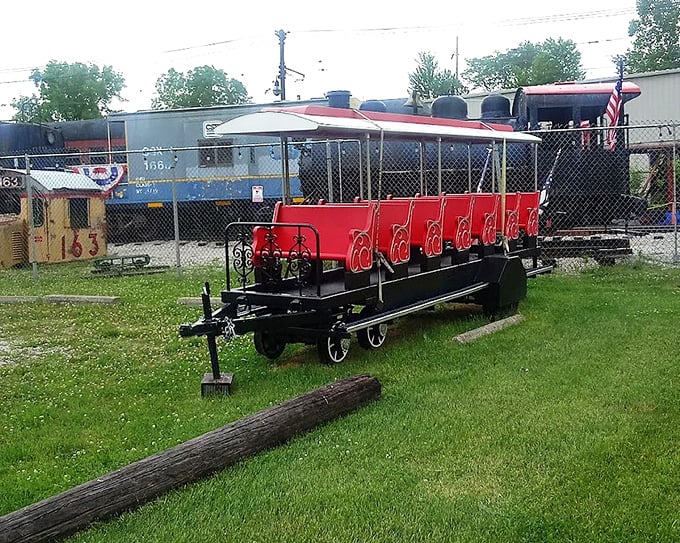 This miniature ride-on car might be small in stature, but it delivers jumbo-sized joy to visitors young and old. All aboard the smile express!
