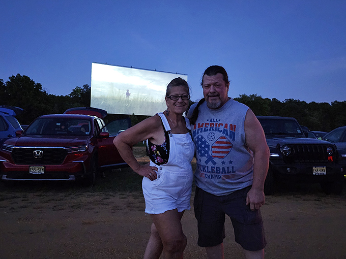 The drive-in brings people together. Patrons enjoying the communal experience that makes outdoor cinema so much more than just watching movies.
