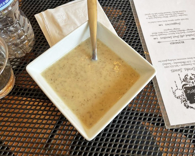 Liquid velvet in a square bowl. This soup doesn't need fancy garnishes&mdash;it lets its earthy, rich personality speak for itself.