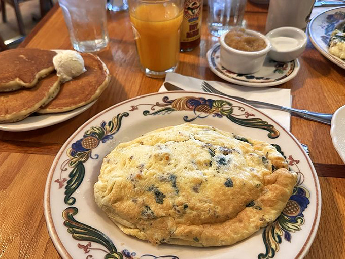 This puffy omelet isn't just breakfast, it's a cloud of egg perfection that makes you wonder why you ever settled for flat omelets before.