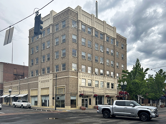 The Oregon Bank Building has witnessed nearly a century of Klamath Falls history, standing tall like a well-dressed gentleman who refuses to retire.