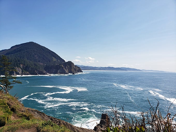 Nature's grand theater at Oswald West State Park. Dramatic headlands and sweeping ocean vistas reward hikers with some of Oregon's most spectacular coastal views.