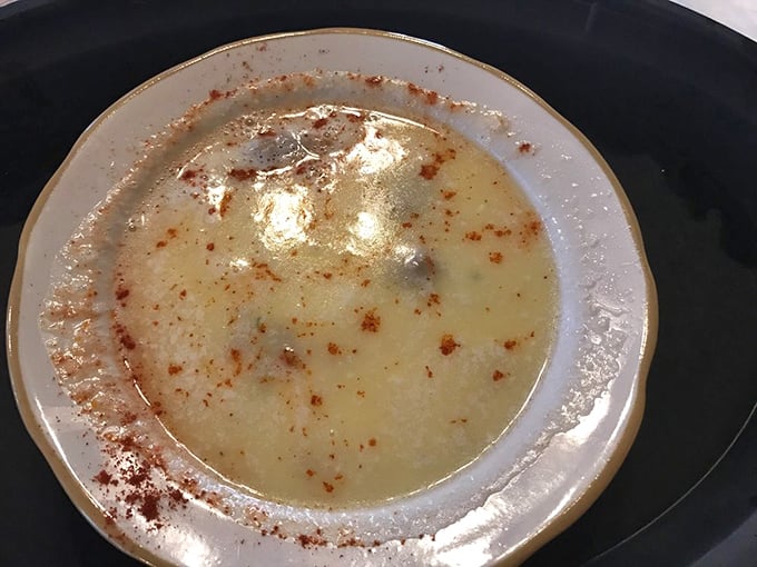 Oyster stew that whispers tales of the sea. Simple, honest cooking that lets the briny sweetness of each oyster take center stage.