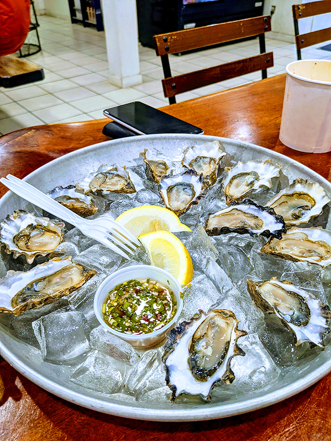 Nature's perfect appetizer, served on ice. These glistening oysters offer a taste of the Pacific that's both primal and sophisticated.