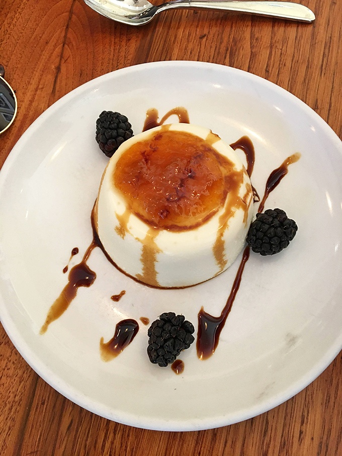 This panna cotta doesn't jiggle so much as it dances &ndash; silky smooth custard crowned with caramel and blackberries that would make nonna proud.