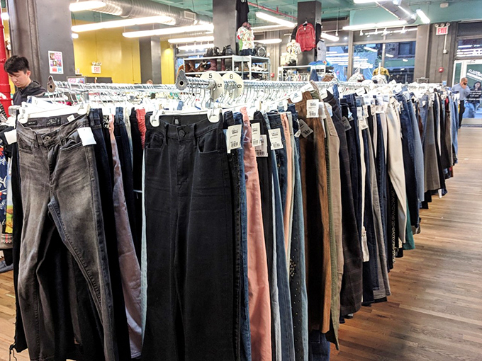 The denim rainbow &ndash; where finding the perfect pair feels like winning the lottery without having to split the jackpot with your office pool.