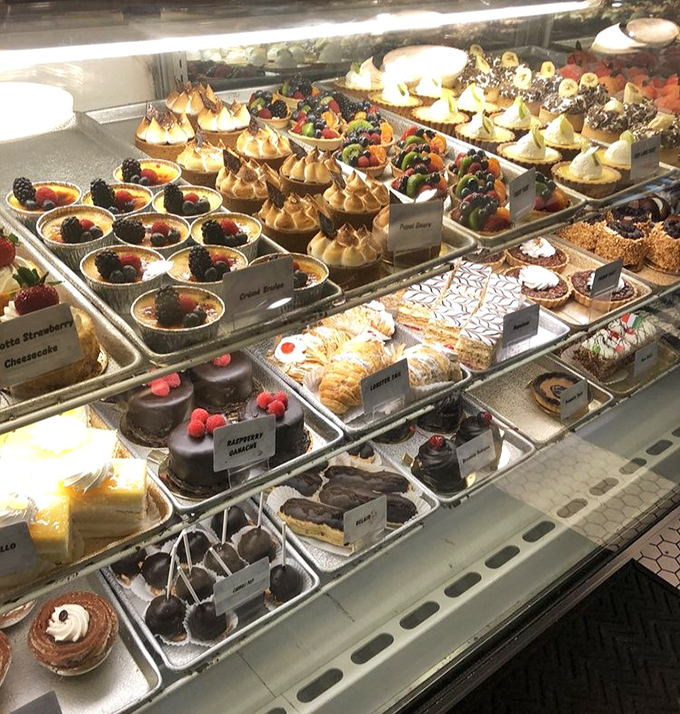The pastry case at Isgro's is like a jewelry store for your taste buds. Each tray a different treasure, each pastry a different promise.