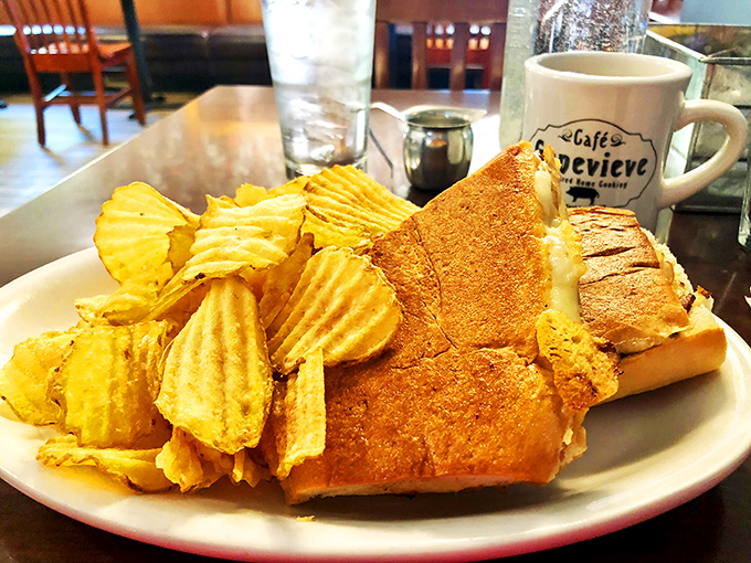 A sandwich that demands to be eaten with both hands and a stack of napkins nearby&mdash;comfort food that's worth the mess.