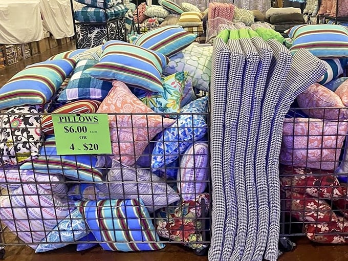 Pillow paradise for the pattern-obsessed. At four for $20, these cushions let you redecorate your entire living room for less than the cost of dinner out.