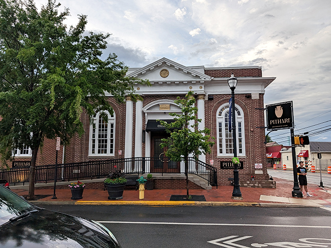 Pithari's elegant brick facade brings a touch of architectural dignity to your dining splurge. When you want to pretend your pension is actually a trust fund.