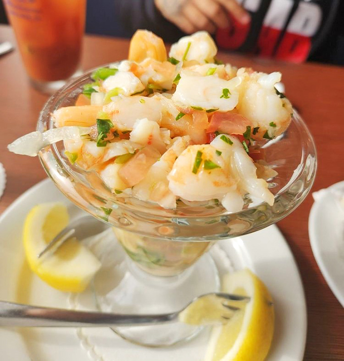 This seafood cocktail is summer in a glass&mdash;plump, tender shrimp dressed with herbs and citrus, ready for your spoon or straight-to-heaven dipping.