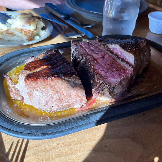 Prime beef that makes you understand why cowboys wrote songs. Juicy, tender, and served with a simplicity that lets quality speak for itself.