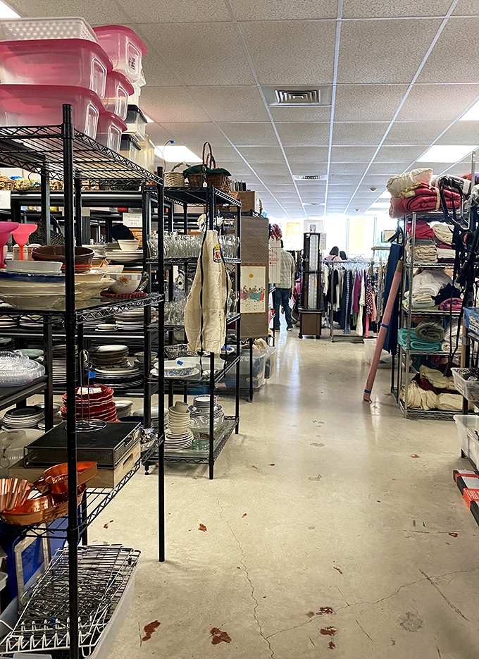 Navigate these aisles like an archaeologist of everyday treasures. The thrill of discovery lurks around every corner&mdash;and possibly behind that stack of dinner plates.