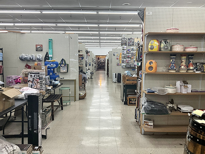 Aisles that stretch into infinity, each turn revealing another vendor's vision of what you didn't know you needed until now.