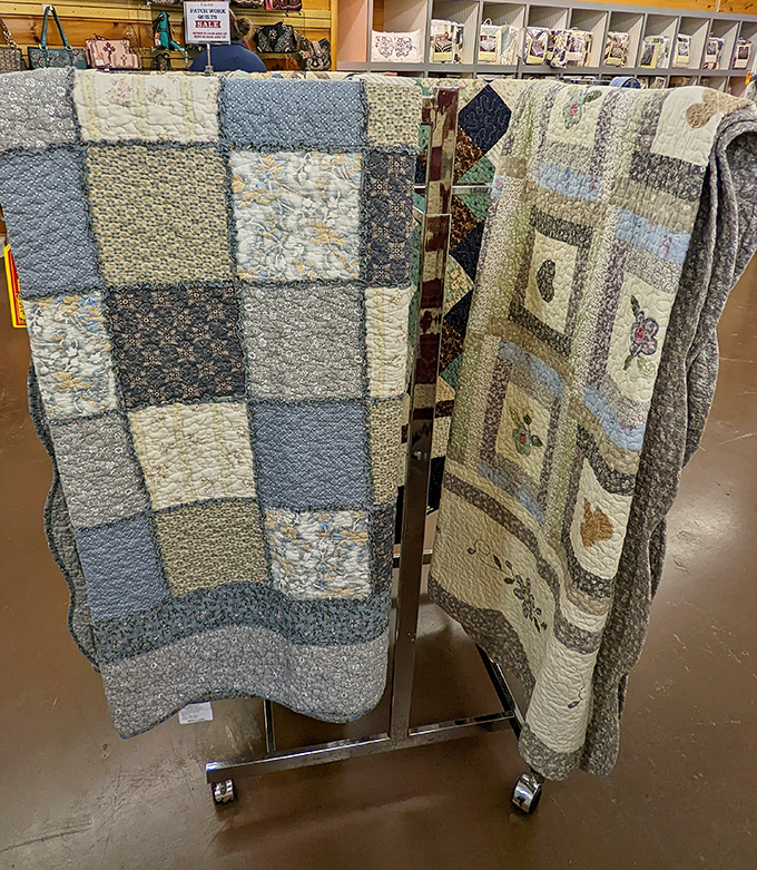 Handcrafted quilts that tell stories in fabric. Grandma would approve of these heirloom-quality treasures that marry art with coziness.