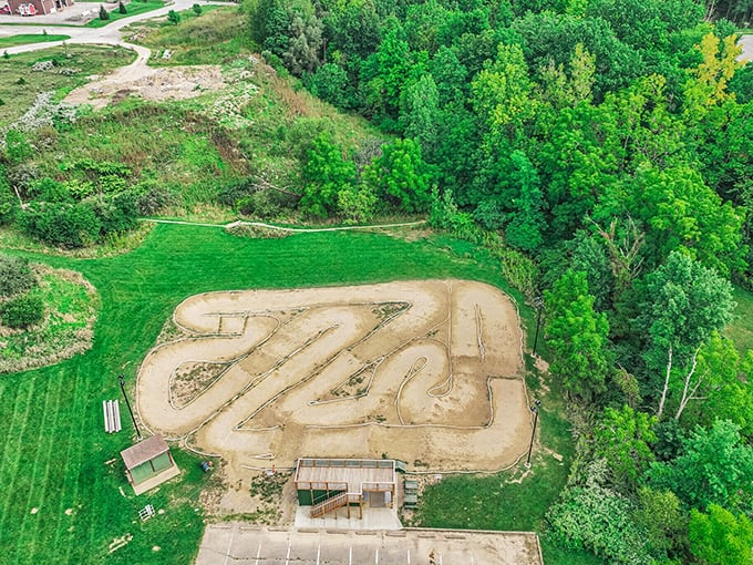 Reagan Park's BMX track offers dirt-flying fun for the young and young-at-heart. Whoever said "it's just like riding a bike" clearly never tried this.