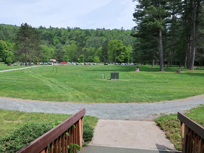 Rolling hills create a perfect backdrop for this expansive green space. The park's layout invites both organized activities and spontaneous frisbee tournaments.