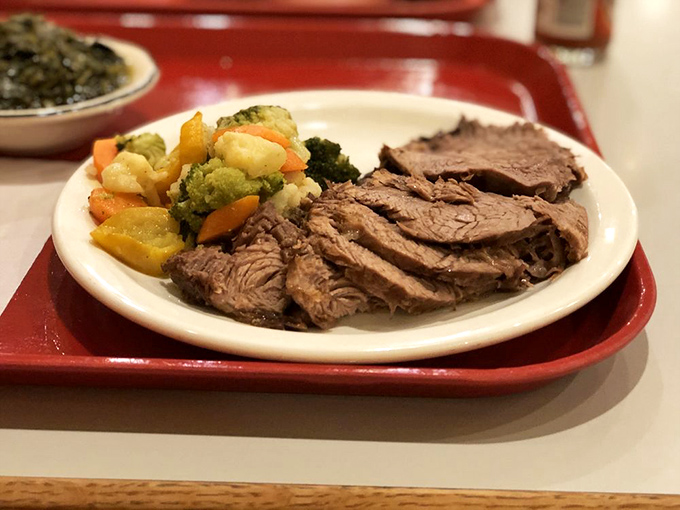 Tender roast beef with perfectly cooked vegetables&mdash;proof that sometimes the simplest meals, prepared with care, deliver the most profound satisfaction.