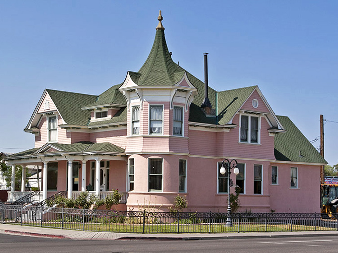 The pink Victorian Robert L. Douglass House stands as colorful proof that Fallon embraces character over conformity. Retirement never looked so rosy.