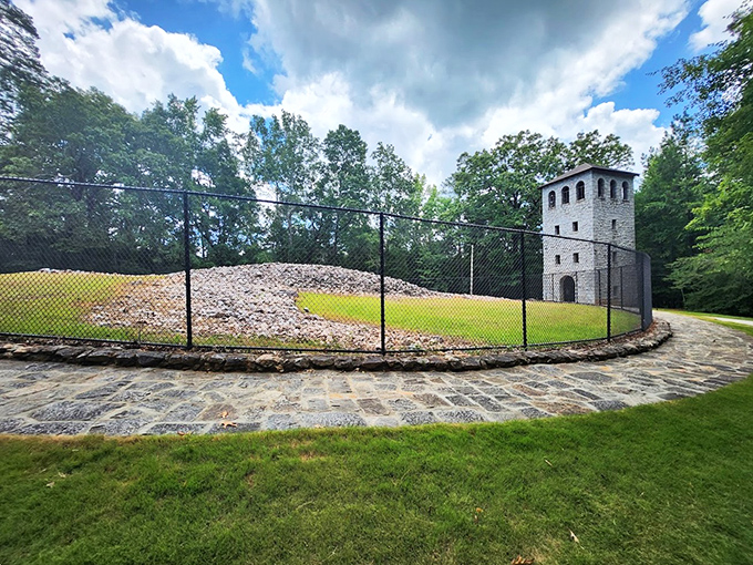 Rock Eagle's ancient stone effigy makes you wonder if our ancestors knew something about peace we've forgotten.
