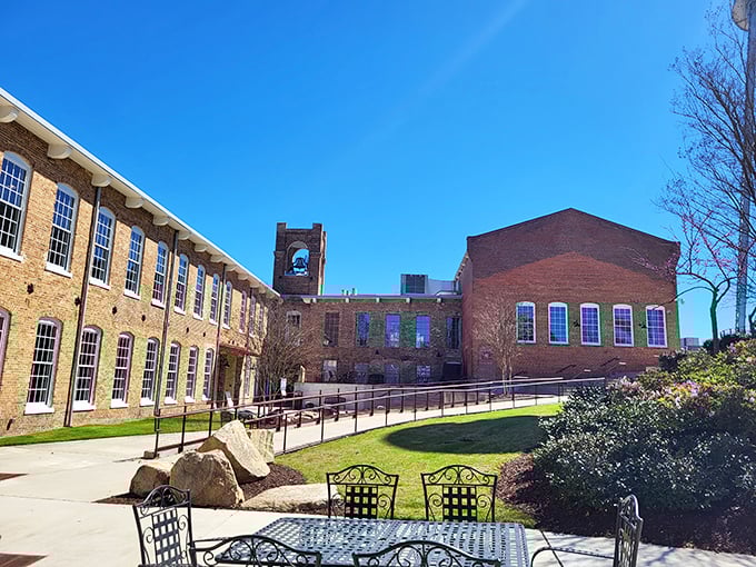 Rocky Mount Mills blends historic brick with modern purpose – like finding your grandfather's vintage jacket is suddenly fashionable again.