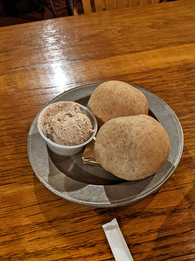 Fresh rolls with butter might seem simple, but they're the opening act that sets the tone perfectly.