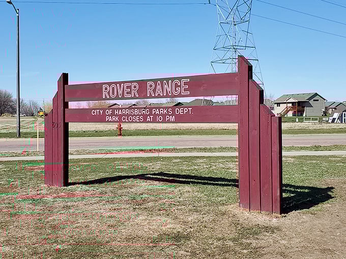 Rover Range Dog Park: where Harrisburg's canine citizens gather for social hour while their humans debate property taxes and the merits of South Dakota's income tax-free status.