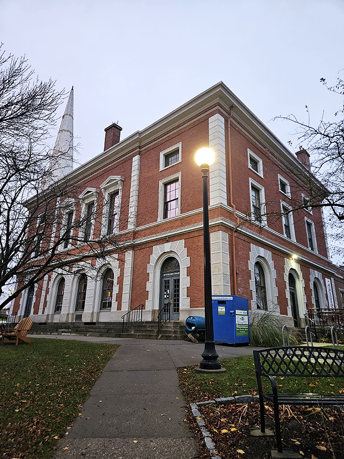 The Rutland Free Library combines architectural grandeur with community purpose, proving that the best retirement amenities aren't always labeled as such.