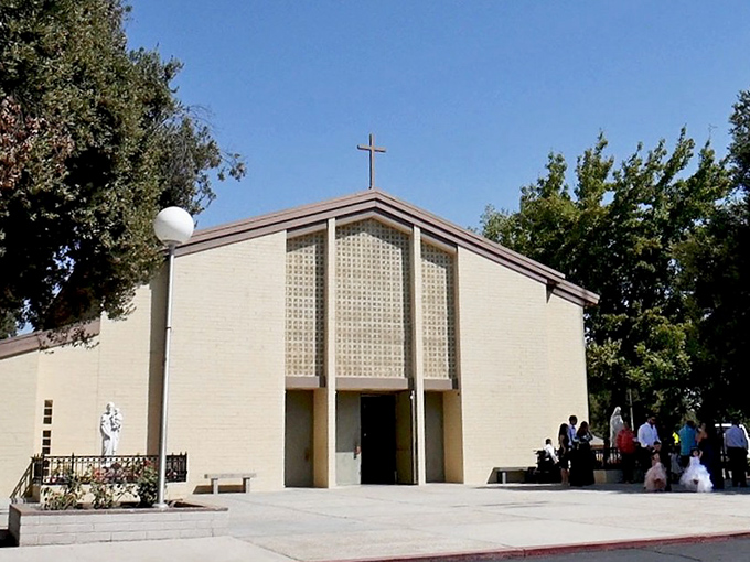 Saint Joseph Catholic Church offers a serene architectural presence, where community and faith intersect in Selma's spiritual landscape.