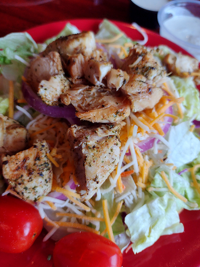 A protein-packed salad that doesn't apologize for being healthy&mdash;grilled chicken bringing smoky sophistication to the veggie party.