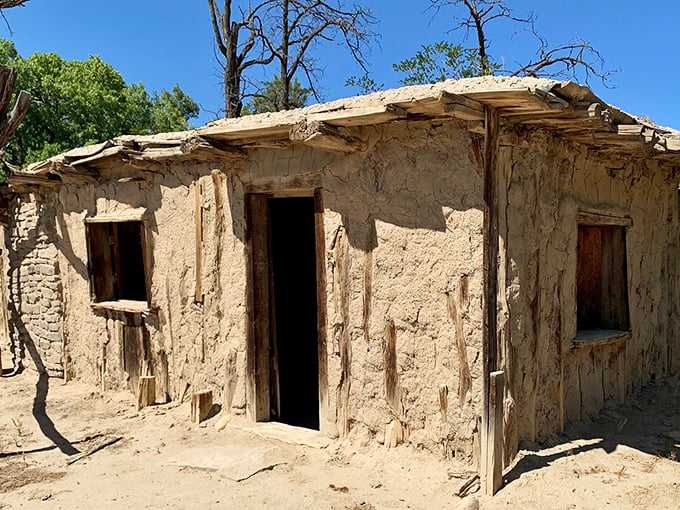 The original tiny home movement! This preserved adobe structure shows how settlers made do with local materials and practical design centuries before HGTV.