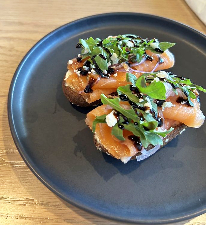 Salmon toast that makes other breakfast options look like they're not even trying&mdash;topped with microgreens that add both nutrition and bragging rights.