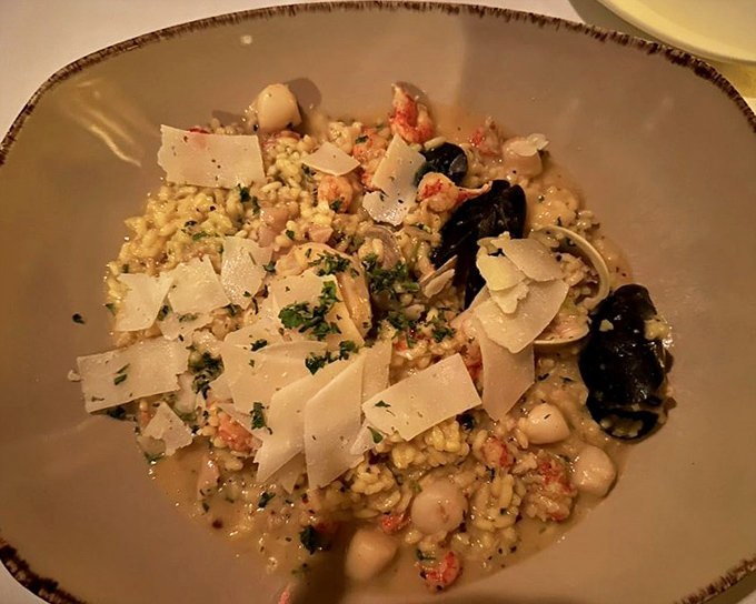 This seafood risotto isn't just dinner&mdash;it's an ocean symphony where each grain of rice has been coaxed to creamy perfection.