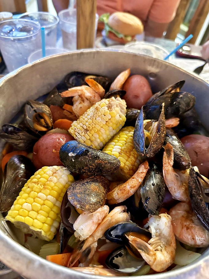 The ultimate seafood boil &ndash; where mussels, shrimp, potatoes and corn come together in a glorious celebration of coastal abundance.
