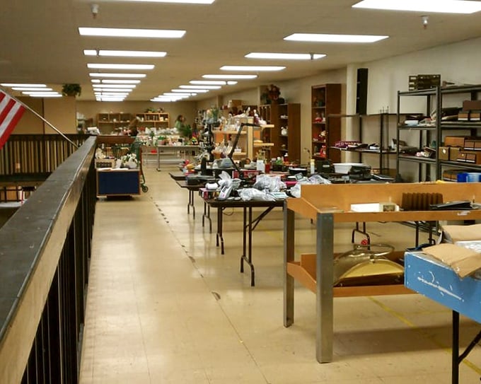 The upper level offers a bird's-eye view of the bargain landscape below. The thrill of the hunt is amplified when you can survey your territory. 