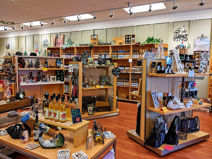 Michigan-made treasures fill this local artisan shop, where wine bottles and handcrafted gifts offer the perfect souvenir of your bargain-hunting expedition.