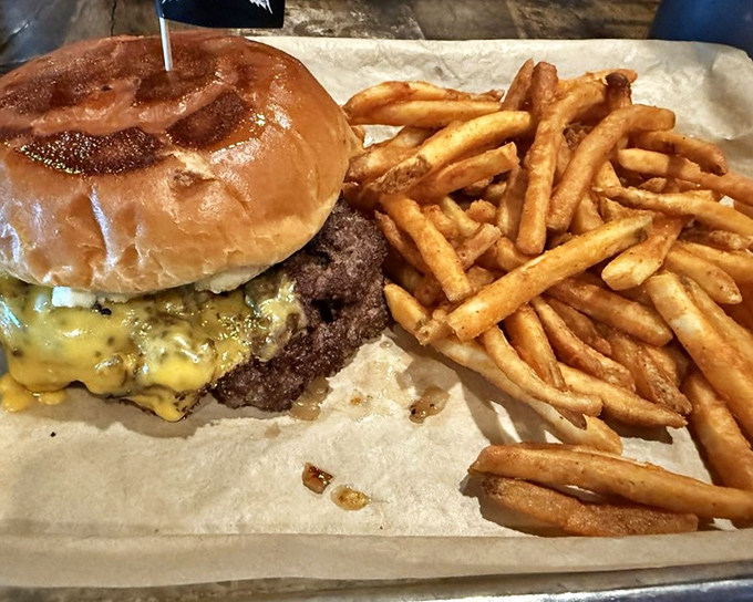 When a burger gets the barbecue treatment, magic happens. That glossy bun and melty cheese are just waiting to introduce you to flavor country.