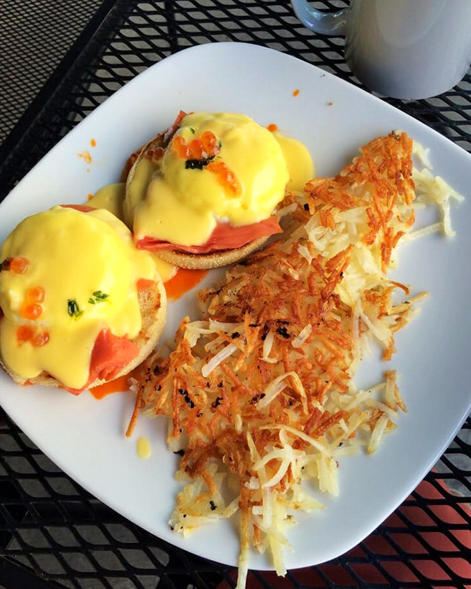 Smoked Salmon Benedict that makes ordinary breakfast feel like wearing sweatpants to the Oscars—those vibrant salmon-topped English muffins deserve their own red carpet.