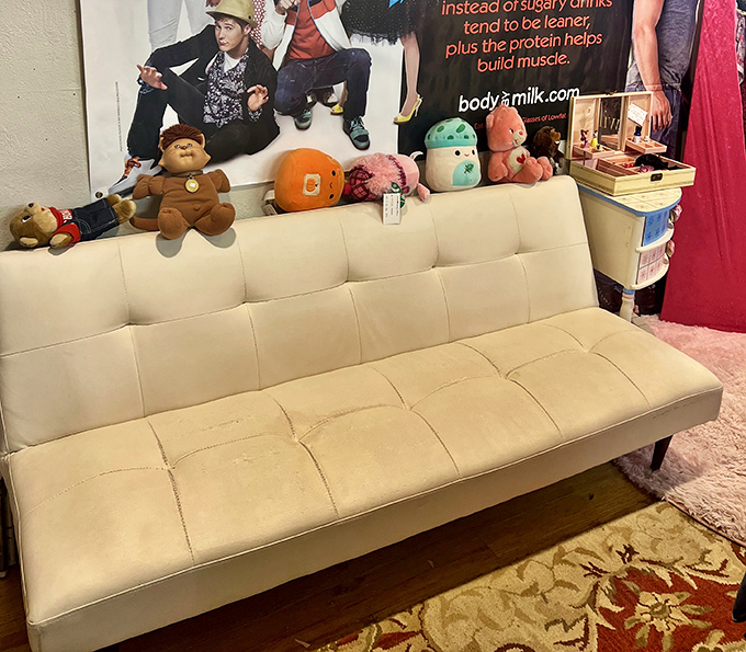 The unofficial waiting area for patient partners. Those stuffed animals have witnessed countless "just five more minutes" promises.