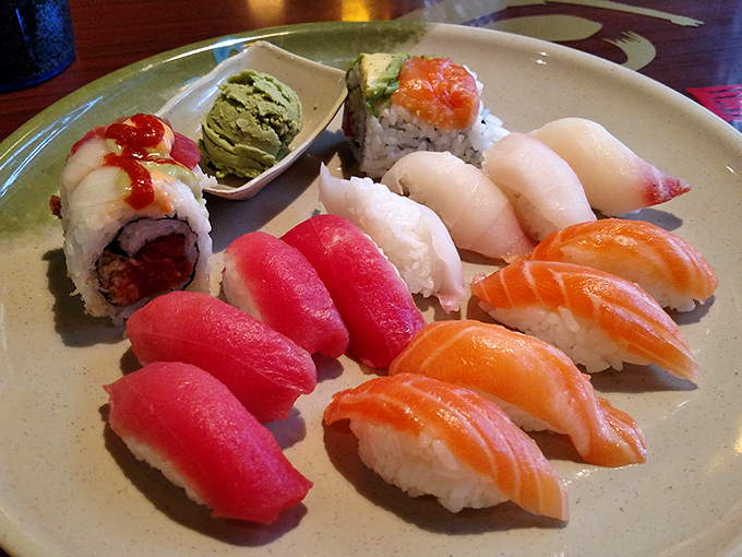 Sushi so vibrant it looks like it's auditioning for a food magazine cover shoot&mdash;and would definitely get the part.