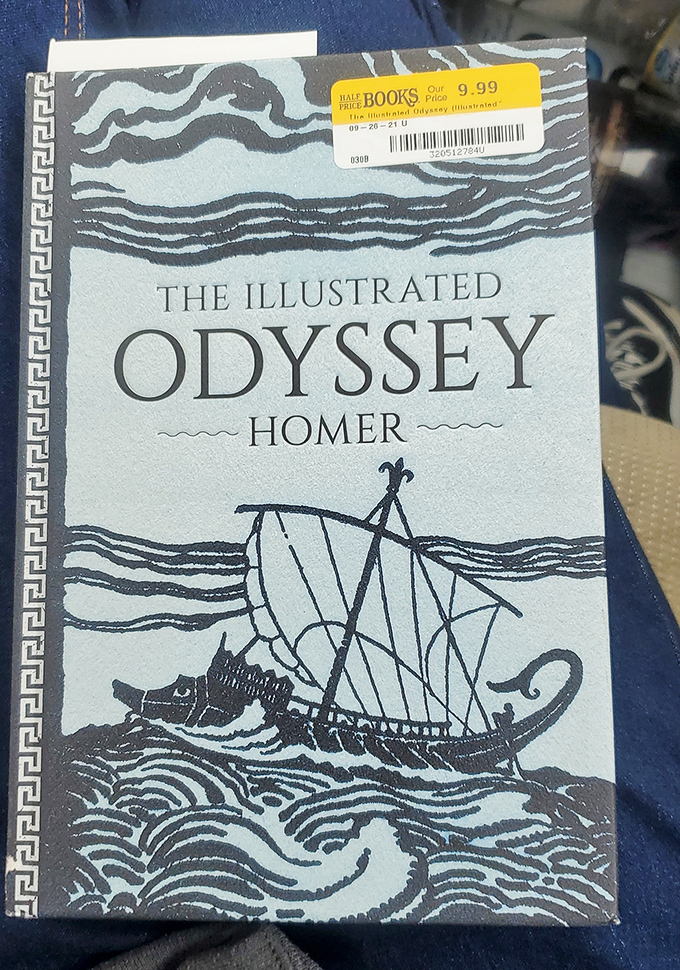 Homer's epic journey costs less than a fancy coffee, proving that classical literature and budget-consciousness can sail together beautifully.