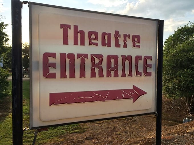 Follow the arrow to yesteryear&mdash;this vintage entrance sign might as well read "Time Machine" for the experience that awaits.