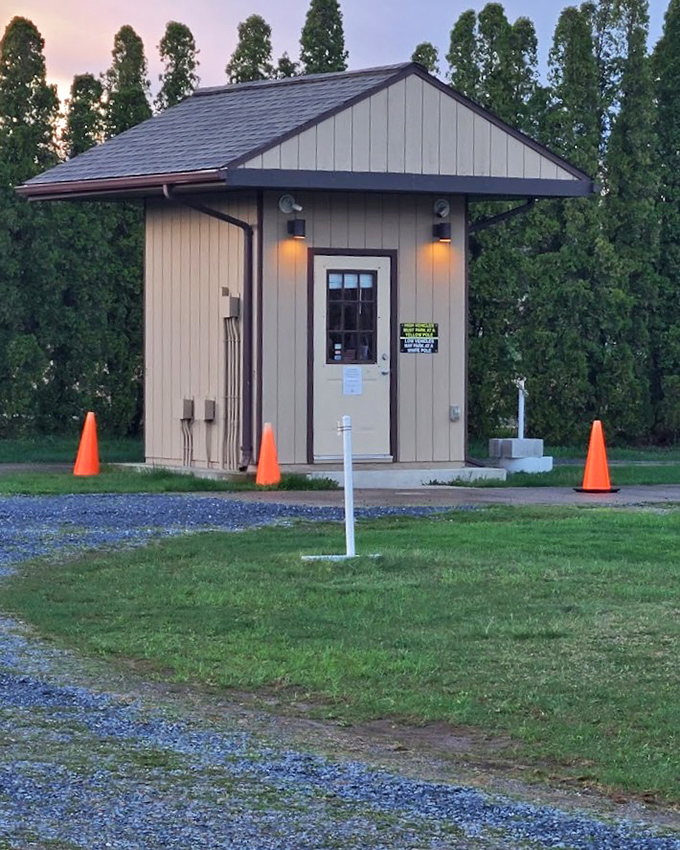 This charming little ticket booth is where your time-traveling adventure officially begins each evening.